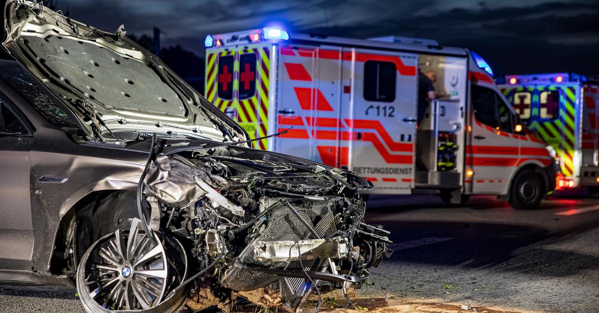 Sperrung auf A5 nach Reifenplatzer bei Weiterstadt - fünf Verletzte